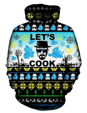 3d Let's Cook Print Fashion Stylish Hood For Mens,3d Printed Hood on Luulla