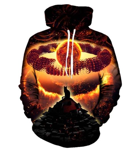 3d Cat Make Queen Print Fashion Stylish Hood For Mens,3d Printed Hood ...